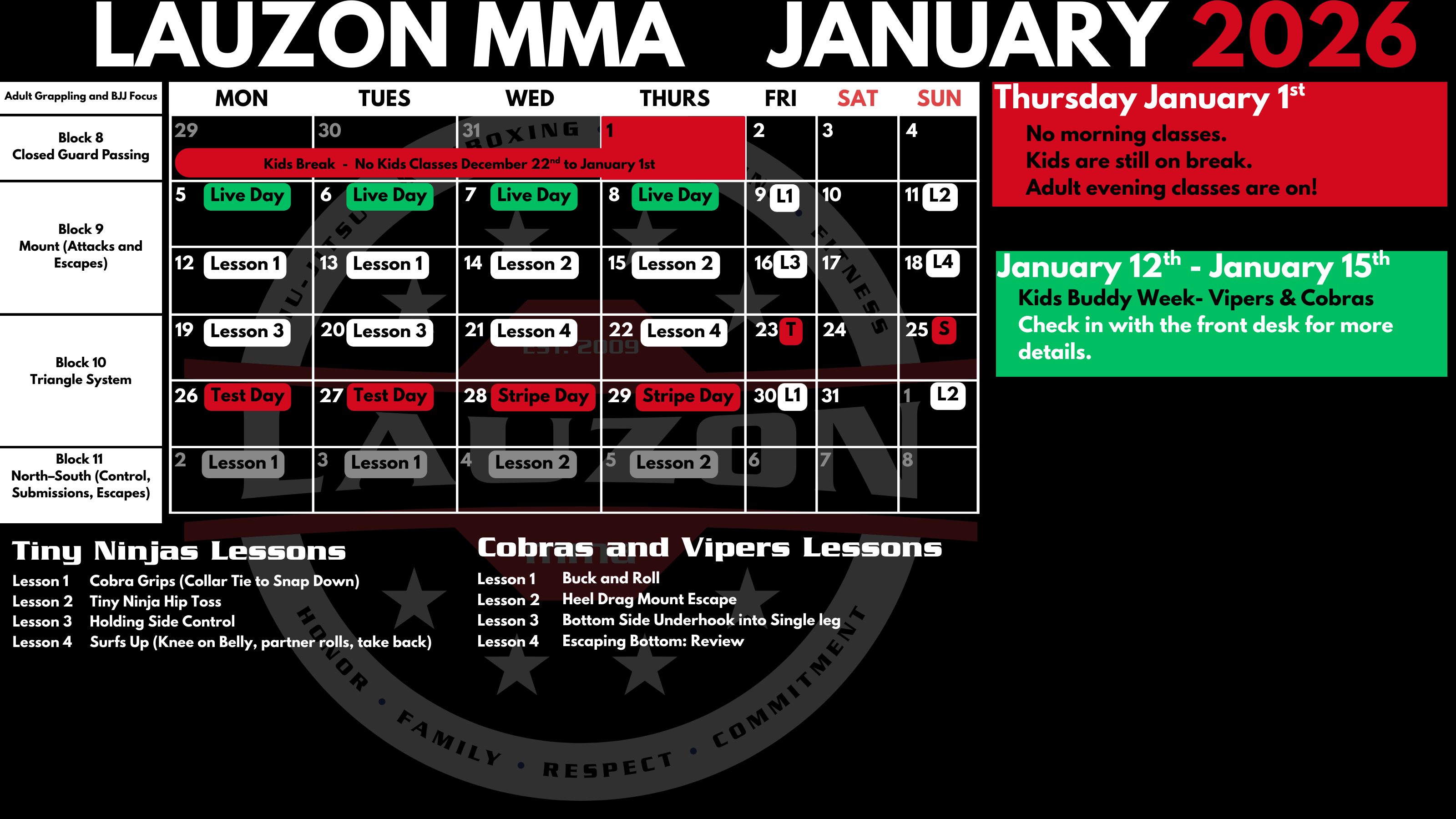 Holiday Break, New Tiny Ninjas Block & Gym Updates | Transform Your ...